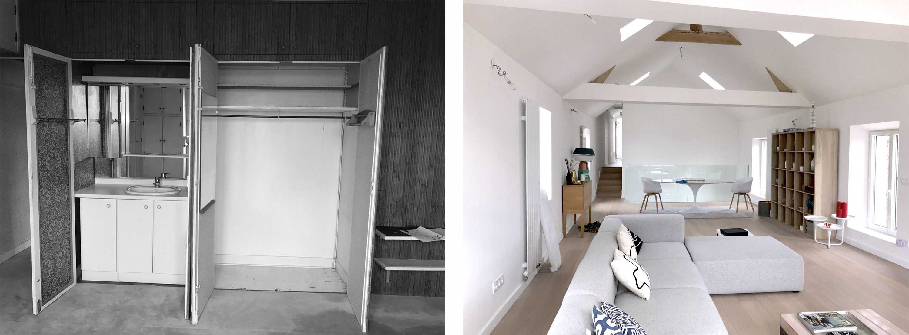 Avant-Après : Rénovation d’un corps de ferme par un architecte