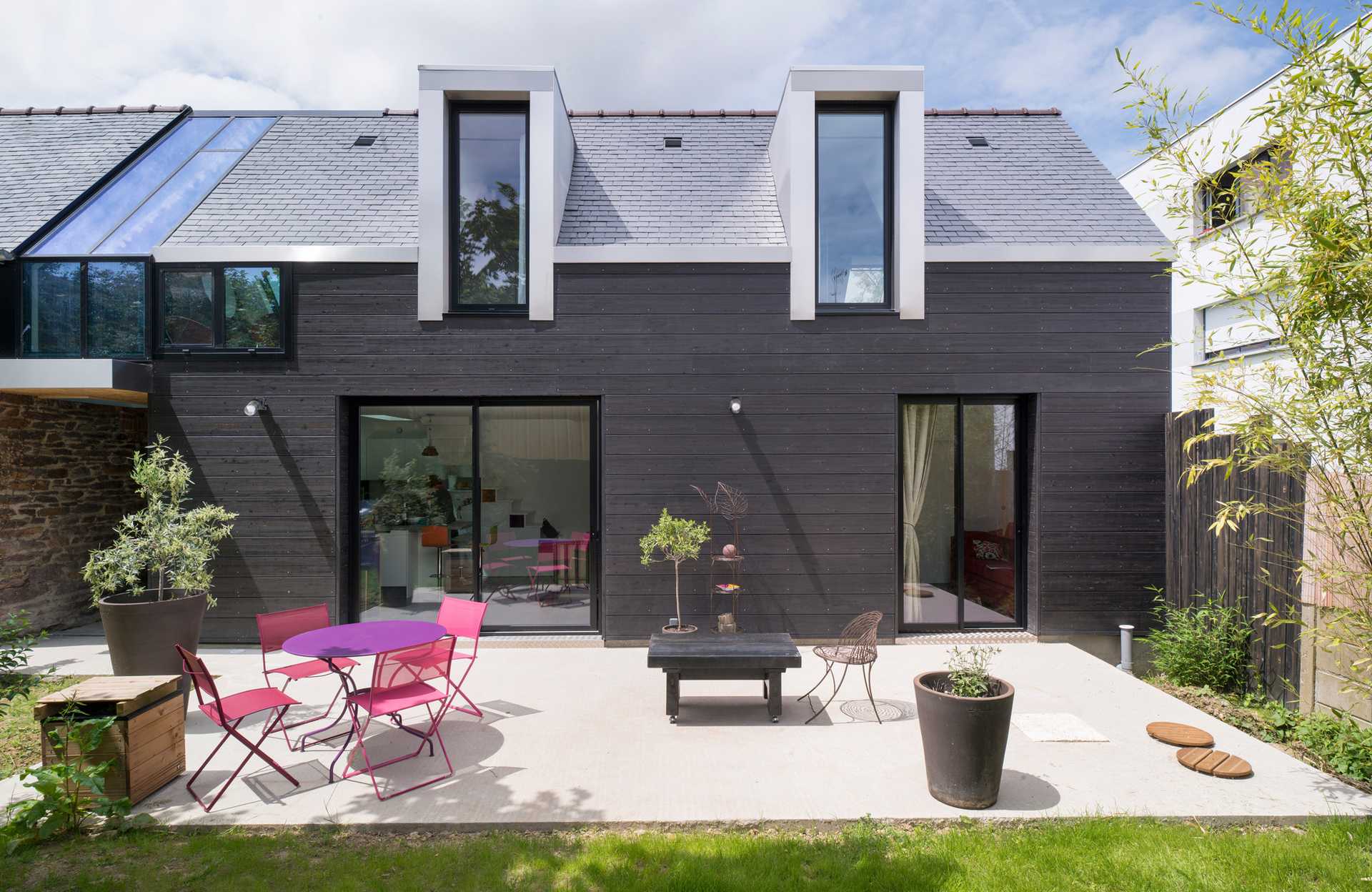 Contemporary terraced house created by an architect