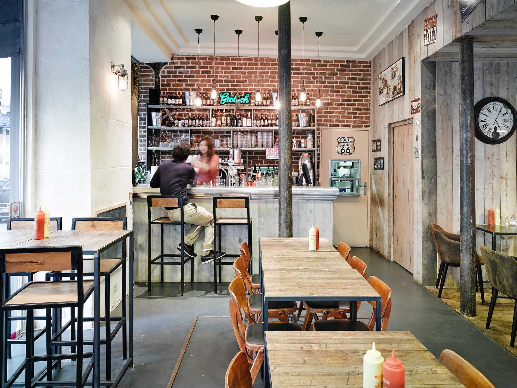 Burger restaurant interior redesign