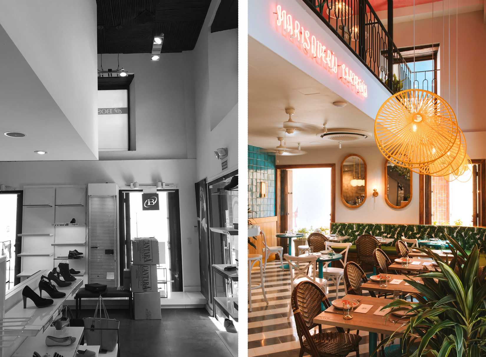 Before & After: Interior design of a latin American restaurant 230m²