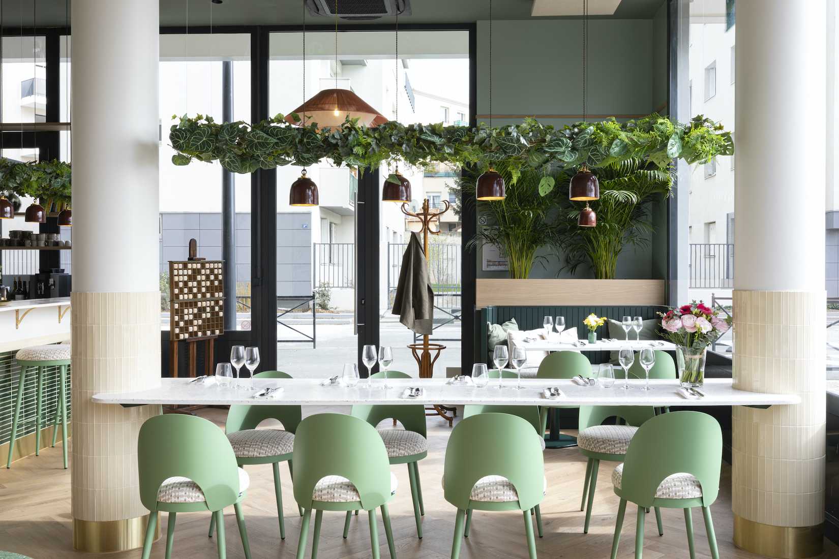 Architecture d'intérieur d’un restaurant eco-responsable