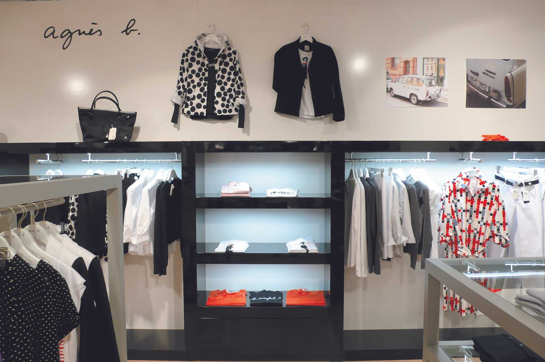 Retail design of an Agnès b. store